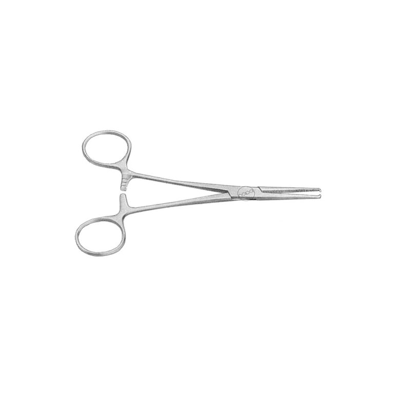 Pinza Crile recta 1×2 dientes – 14 cms. – Global Clinic