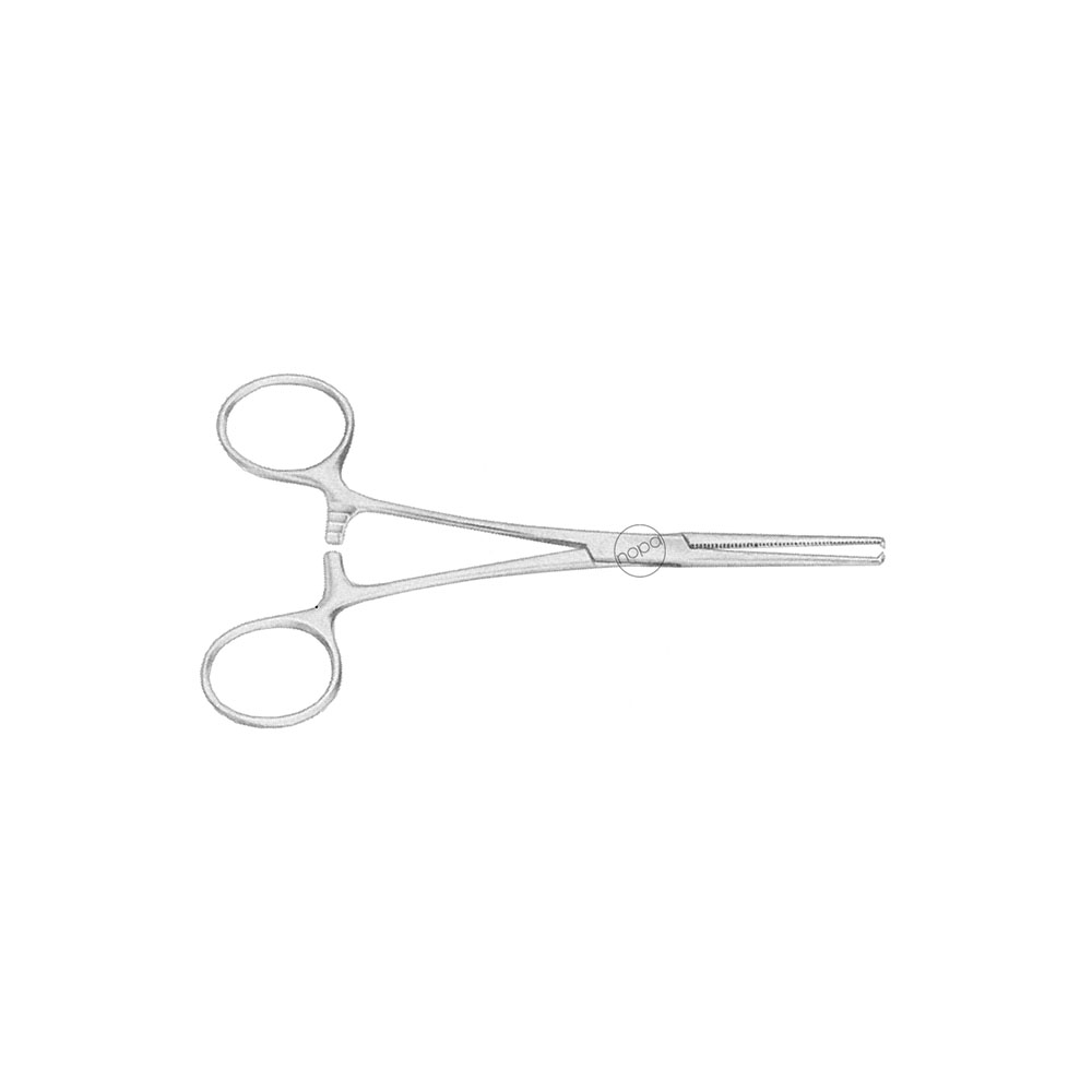 Pinza Kocher recta 1×2 dientes – 14 cms. – Global Clinic